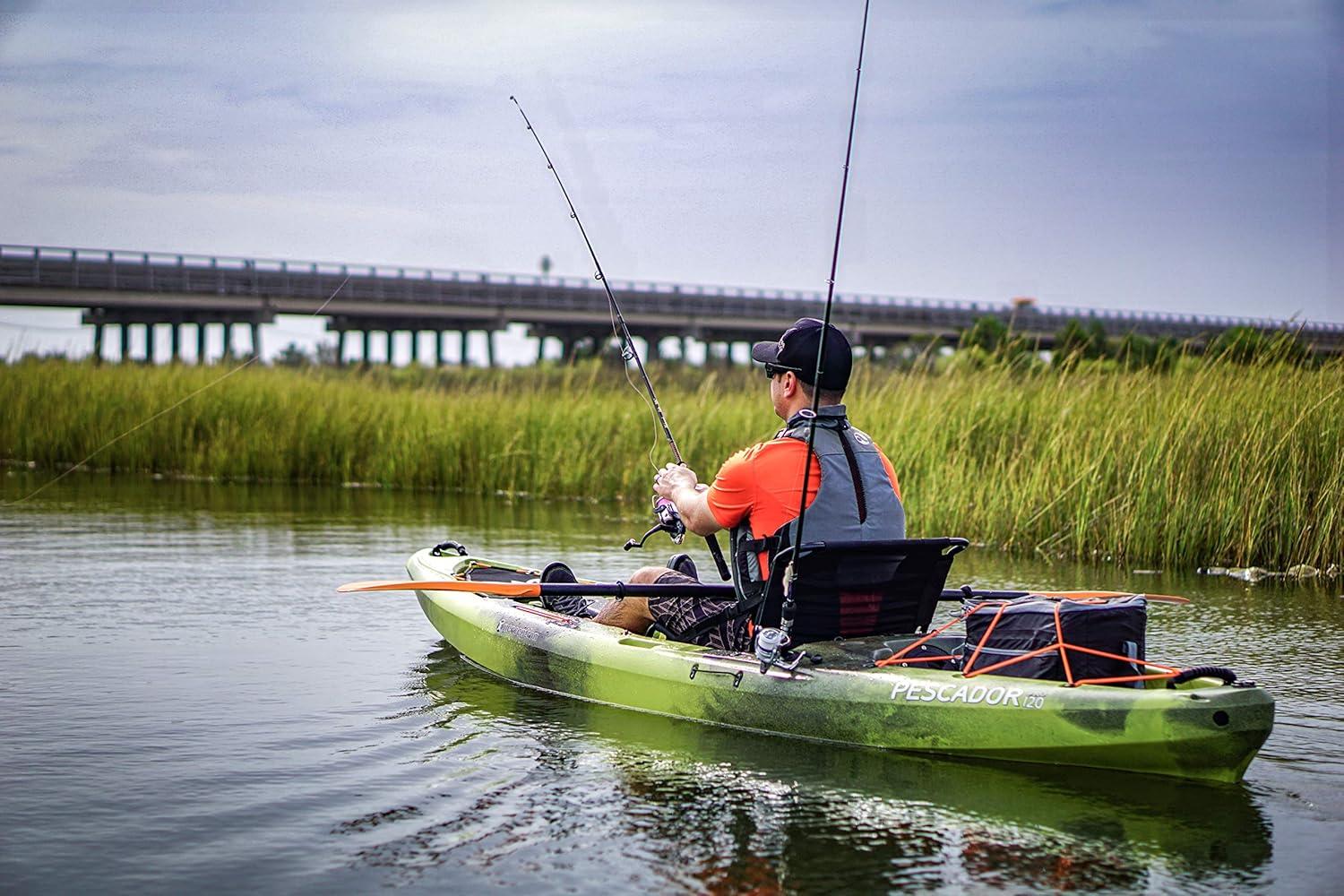 Perception Pescador Pro 12 | Sit on Top Fishing Kayak with Adjustable ...