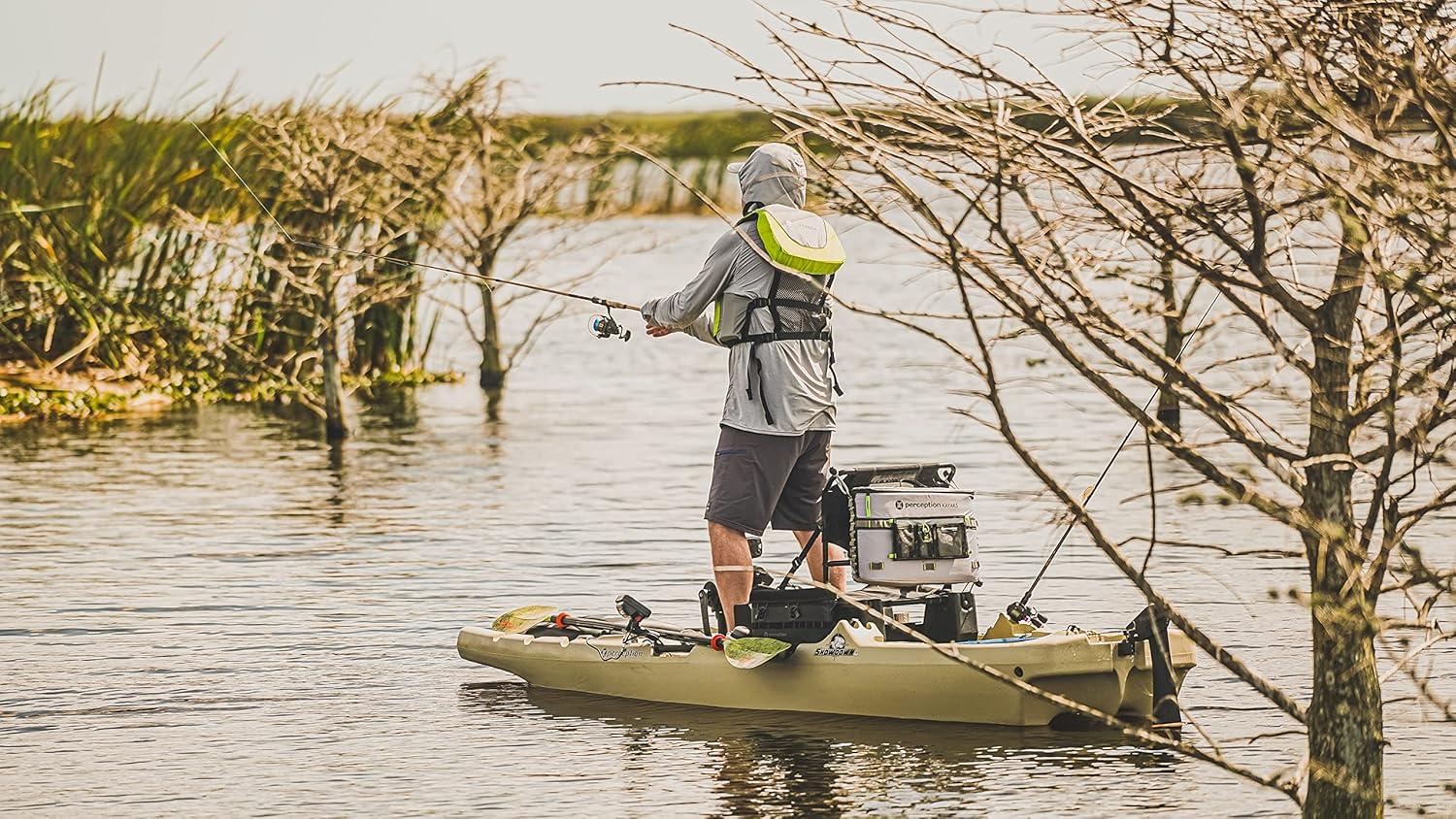 Perception Showdown Sit on Top Pedal Drive Fishing Kayak – Fold Away ...